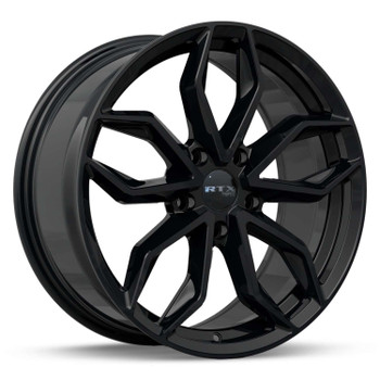 RTX Corsa Wheels Rims 20x8.5 5x114.3 Gloss Black 40mm | 083425