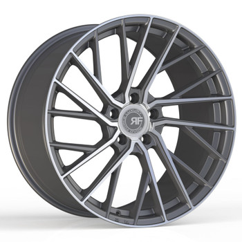 Road Force Rff2 20x10.5 Gunmetal Machineed 20mm Blank Wheels
