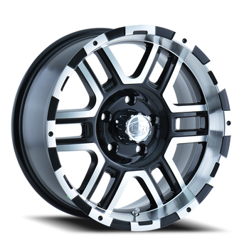 Ion 179 Wheels Rims 16x8 8x165.1 Satin Black Machined 10mm | 179-6881B