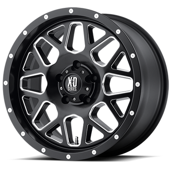 Xd Xd820 Grenade 22x10 6x135 Satin Black Milled -24mm Wheels