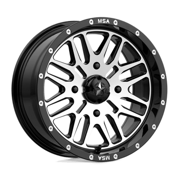 Msa Offroad M38 Brute Atv Wheels Rims 15x7 4x137 Gloss Black Machined ...