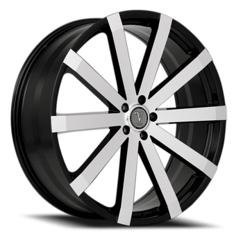 Velocity Vw12 Wheels Rims 18x8 5x114.3 Black Machined 35mm | VW12-8865BM