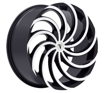 Velocity Vw21 Wheels Rims 22x8 5x114.3 5x120 Black Machined 38mm | VW21 ...