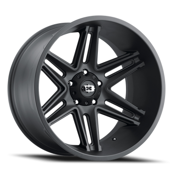 Vision Razor 363 Wheels Rims 20x12 8x180 Satin Black -51mm | 363-20287SB-51