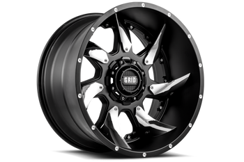 Grid Gd01 Wheels Rims 20x9 5x150 Matte Black 15mm | GD01-20090550B1510