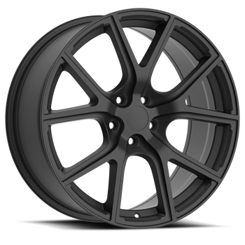 Voxx Replica Track Hawk 20x10 5x127 Matte Black 50mm Wheels
