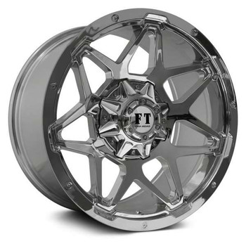 Full Throttle Ft4 Wheels Rims 17x9 6x135 6x139.7 Chrome 0mm ...