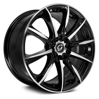 G - Line Alloys G1026 Wheels Rims 17x7.5 5x110 5x114.3 Black Machined ...