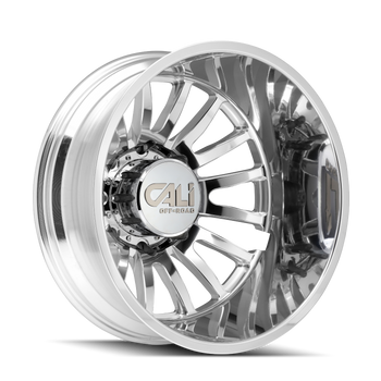 Cali Off-Road Dually Summit Wheels Rims 20x8.25 8x210 Polished -192mm