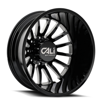 Cali Off-Road Dually Summit Wheels Rims 20x8.25 8x165.1 Gloss Black ...
