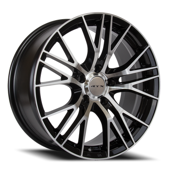 Rtx Vertex Wheels Rims 17x7.5 5x105 Black Machined 38mm | 082294
