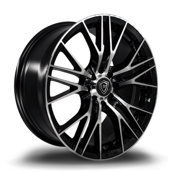 White Diamond W3267 Wheels Rims 18x8 5x110 5x114.3 Black Machined 35mm ...