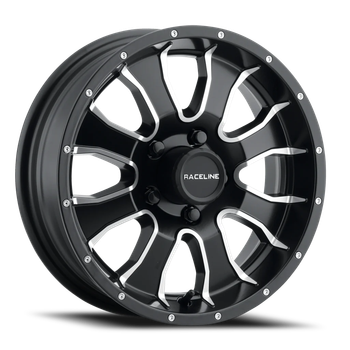 Raceline 860M Mamba Trailer 12x4 5x114.3 Black Machine 0 Wheels