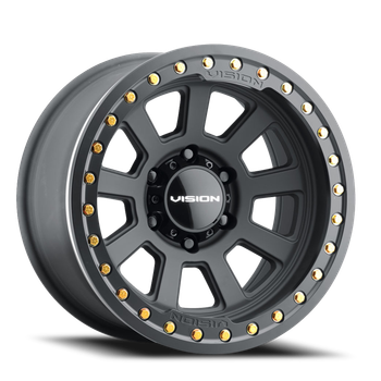 Vision Ojos 350 Wheels Rims 15x8 5x114.3 Satin Black -28mm ...