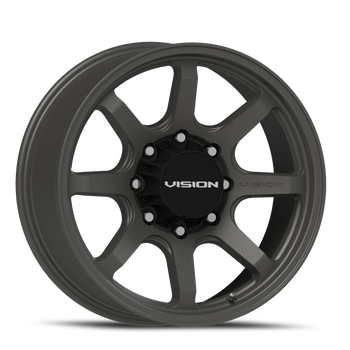 Vision Flow 351 16x8 8x165.1/8x6.5 Satin Grey 0mm Wheels