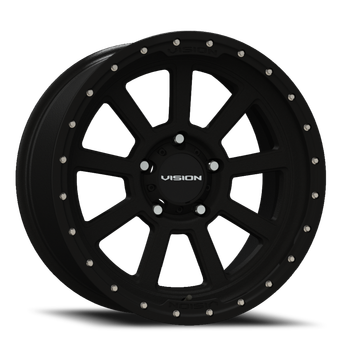 Vision Ojos 350 17x9 5x127/5x5 Satin Black 12mm Wheels