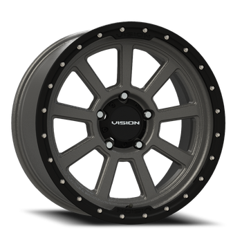 Vision Ojos 350 20x9 5x127/5x5 Satin Grey 10mm Wheels