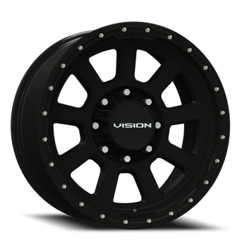 Vision Ojos 350 18x9 8x165.1/8x6.5 Satin Black 12mm Wheels
