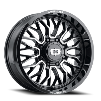 Vision Riot 402 Wheels Rims 20x9 8x180 Gloss Black Machined Face 12mm ...