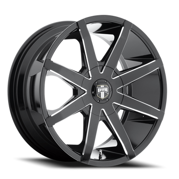 Dub S109 Push 20x8.5 6x120 6x132 Gloss Black 35mm Wheels