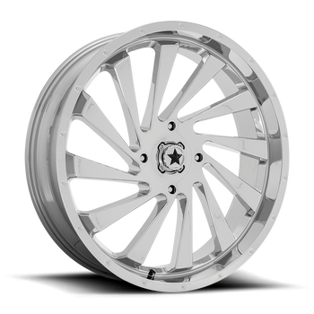 Msa Offroad M46 Blade 24x7 4x137 Chrome 0mm Wheels