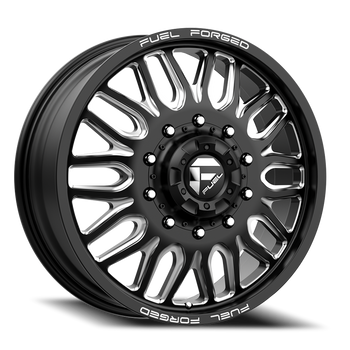 Fuel Dually Db66 Ffc66 Wheels Rims 20x8.25 10x225 Matte Black Milled 105mm