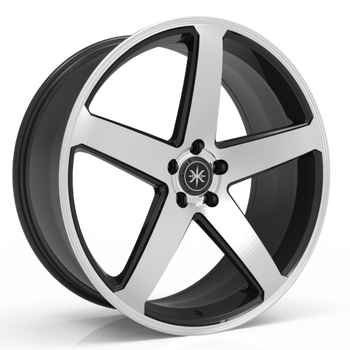 Karma Kustom K4 Wheels Rims 20x8.5 5x112 Black Machined 38mm | K4 ...