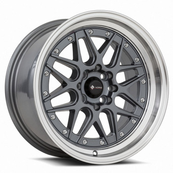 Vors Vr7 Wheels Rims 16x8 4x100 4x114.3 Gunmetal W/ Machined Lip ...