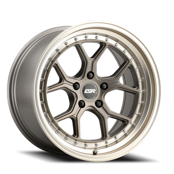 Esr Cs2 Wheels Rims 18x9.5 5x108 Matte Bronze W/ Machined Lip 22mm ...