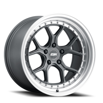 Esr Cs2 Wheels Rims 18x9.5 5x120 Matte Graphite W/ Machined Lip 22mm ...