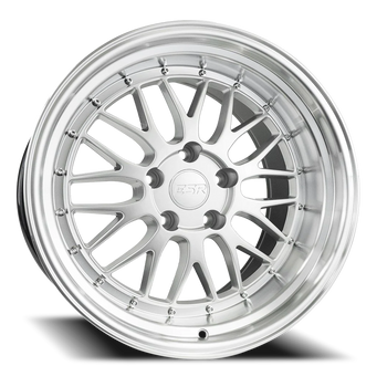 Esr Sr05 Wheels Rims 18x9.5 5x110 Hyper Silver W/ Machined Lip 22mm ...