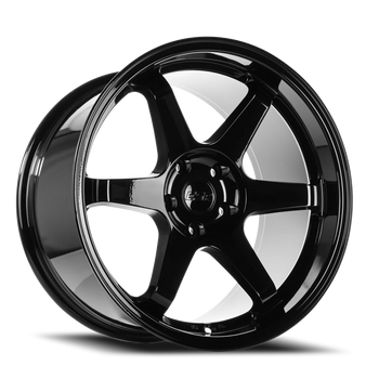 Esr Sr07 Wheels Rims 18x9.5 5x114.3 Gloss Black 22mm | 89551422 SR07GBLK