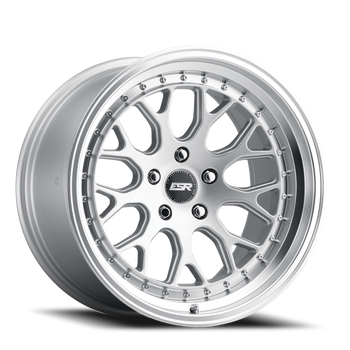 Esr Cs01 Wheels Rims 18x9.5 5x110 Hyper Silver W/ Machined Lip 22mm ...