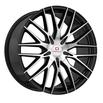 Cavallo Clv-45 Wheels Rims 24x9 Blank Custom Drilled Gloss Black ...
