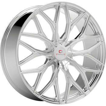 Cavallo Clv-37 26x9.5 6x135 6x139.7 Nano Chrome 25mm Wheels