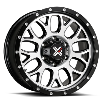 Dx4 Gear 17x8.5 6x139.7 Flat Black Machined -6mm Wheels