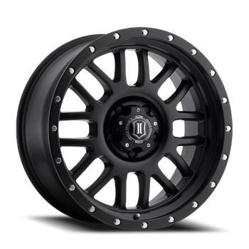 Icon Alloys Alpha Wheels Rims 20x9 5x150 Satin Black 16mm | 1220905556SB