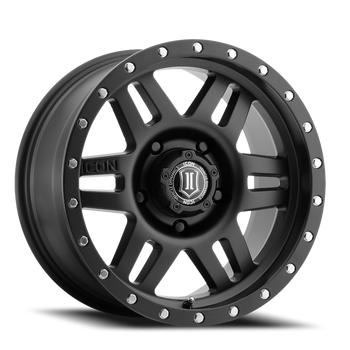 Icon Alloys Six Speed Wheels Rims 17x8.5 5x127 Satin Black 6mm ...