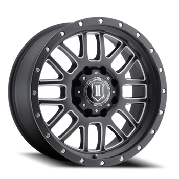 Icon Alloys Alpha Wheels Rims 20x9 8x165.1 Gloss Black W/ Milled ...