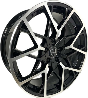 Elegance E009 Wheels Rims 20x8.5 5x114.3 Gloss Black Machined 35mm ...