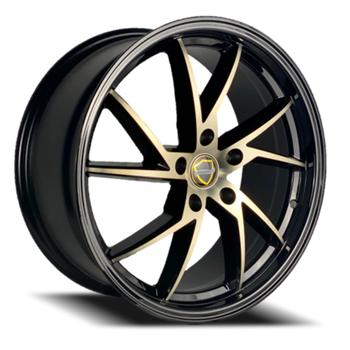 Elegance Sharp Wheels Rims 18x8 5x114.3 Gloss Black W/ Candy Bronze ...