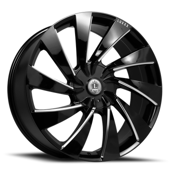 Luxxx Alloys Lux 30 Wheels Rims 26x10 6x135 6x139.7 Gloss Black Milled ...