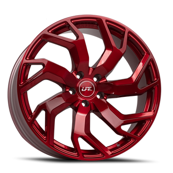 Luxxx Alloys Lff 04-Alfa 20x9 5x112 Brushed Roja Red 33 Wheels
