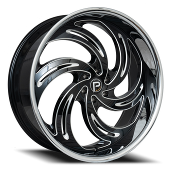 Pinnacle Phoenix P300 Wheels Rims 24x10 5x115 Gloss Black Milled W ...