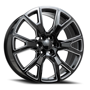 Replica C19 Wheels Rims 26x10 6x139.7 Gloss Black Milled 31mm ...