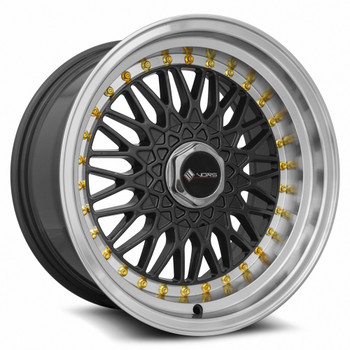 Vors Vr3 16x8 4x98 Gunmetal Machine Gold Rivets 20mm Wheels