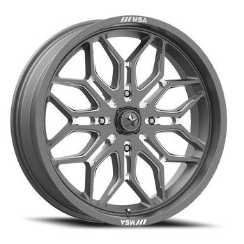 Msa Offroad M47 Sniper Atv Wheels Rims 24x7 4x156 Gunmetal Milled 10mm ...