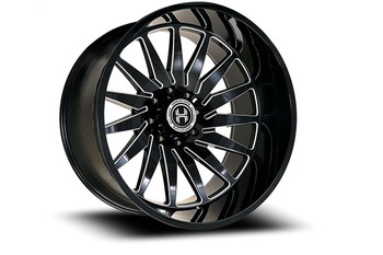 Hardcore Offroad Hc23 Wheels Rims 22x12 8x170 Gloss Black Milled -44mm ...