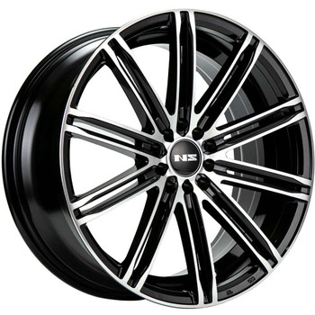 Ns Ns1601 Wheels Rims 17x7.5 5x100 5x114.3 Gloss Black Machined 38mm ...