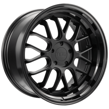 F1R F21 19x8.5 5x100 5x114.3 Black Black Lip 35mm Wheels